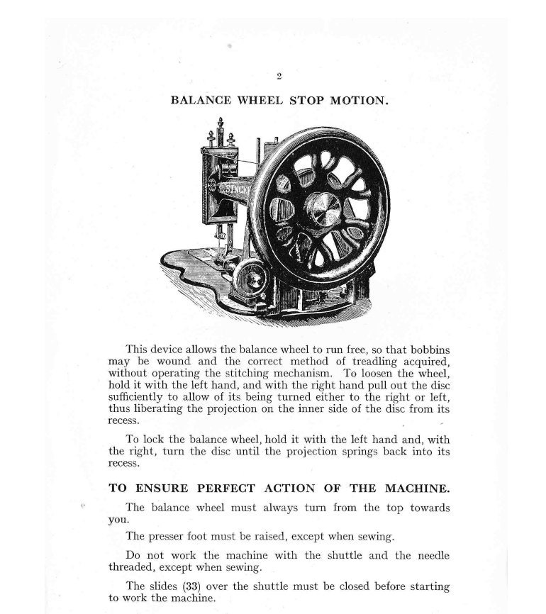 Singer 12K Family Sewing Machine Operating Instructions Digital Manual ...