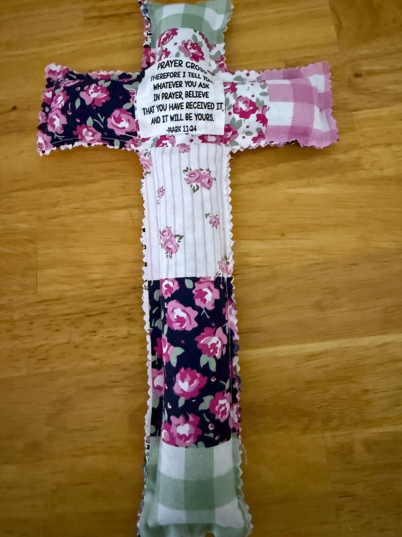 Weighted Prayer Cross Quilted Gift of Encouragement - Etsy