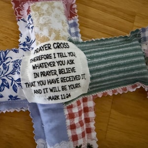 Weighted Prayer Cross Quilted Gift of Encouragement - Etsy
