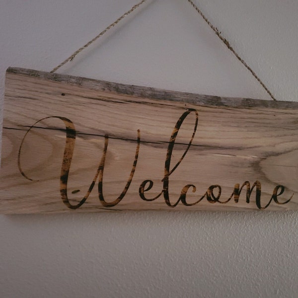 Burnt Wood Sign - Etsy