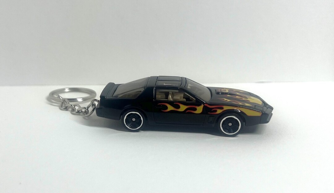 Hot Wheels KITT (flames) Keychain - Etsy