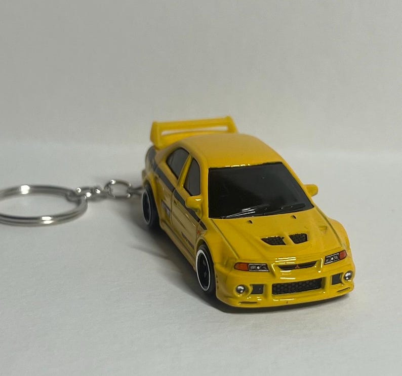 Hot Wheel *mitsubishi EVO 6 Keychain - Etsy