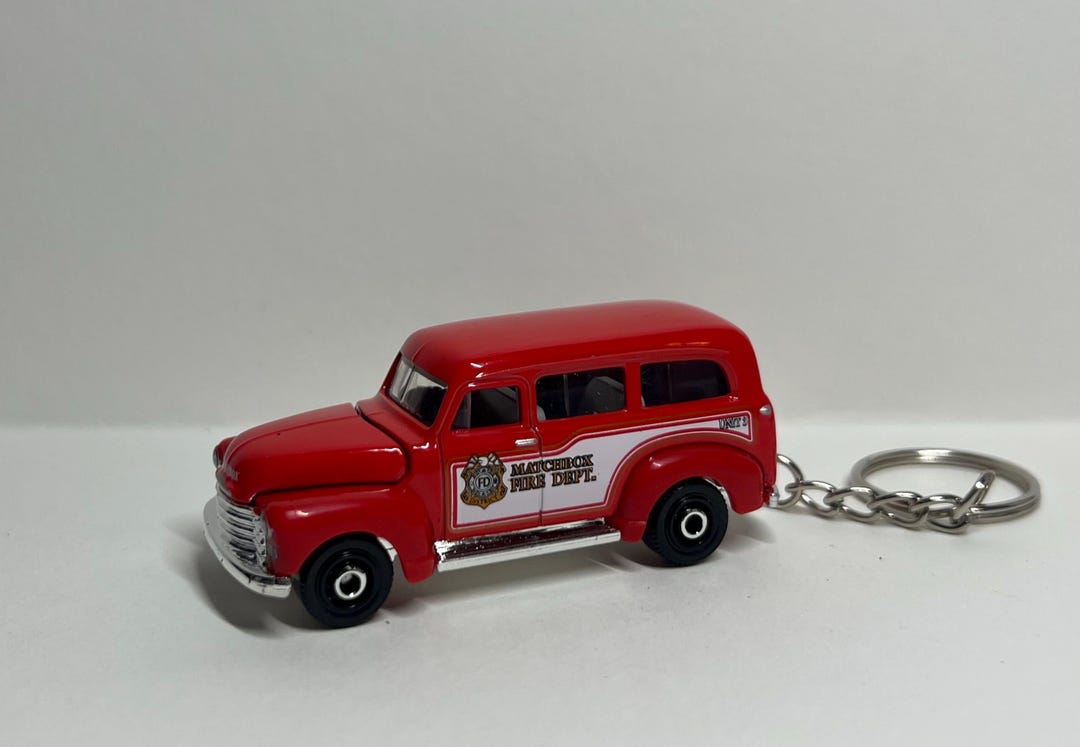 Matchbox *1950 Chevy Suburban Fire Dept. Keychain - Etsy