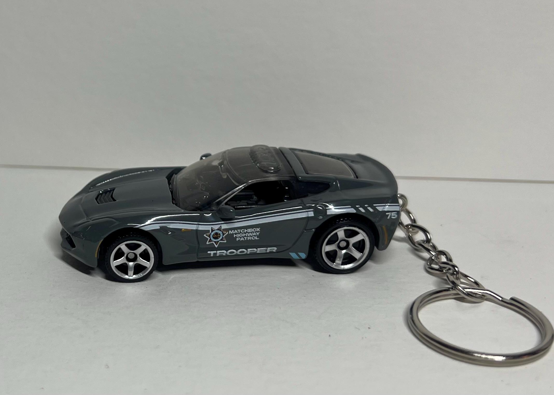 Matchbox Corvette Stingray TROOPER Car Keychain - Etsy