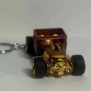 Hot Wheels *larry’s Garage Bone Shaker Keychain - Etsy