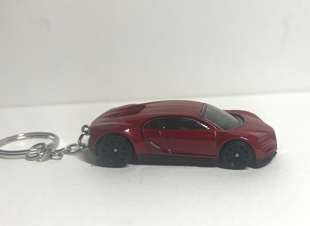 Hot Wheels ‘16 Bugatti Chiron (dk Red) Keychain - Etsy