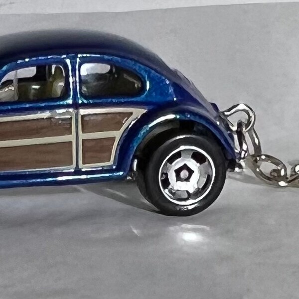 Blue Vw Beetle Keychain - Etsy