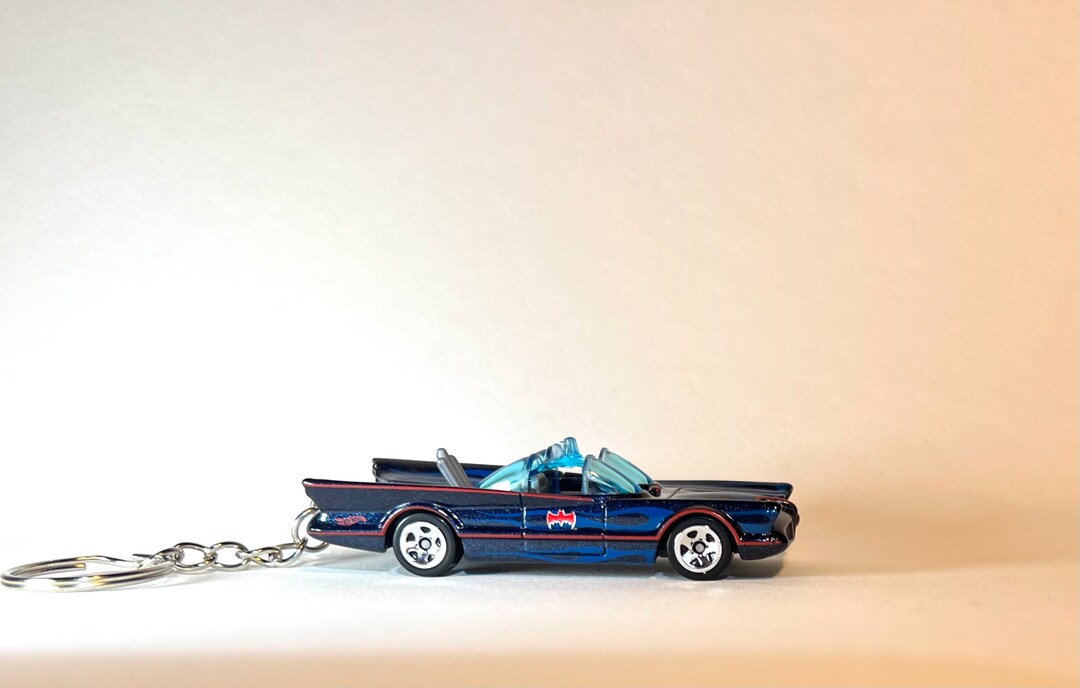 Hot Wheels Batman TV Series Batmobile (blue Flames)keychain - Etsy