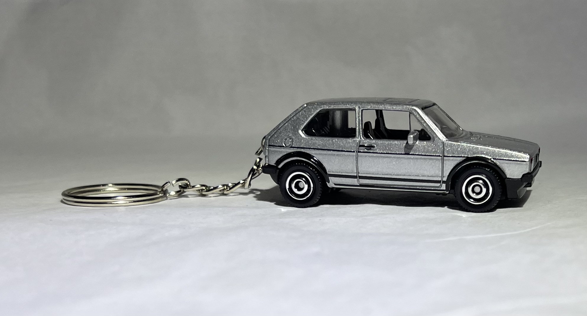 Matchbox 76 VW MK1 GTI Golf gray Keychain - Etsy