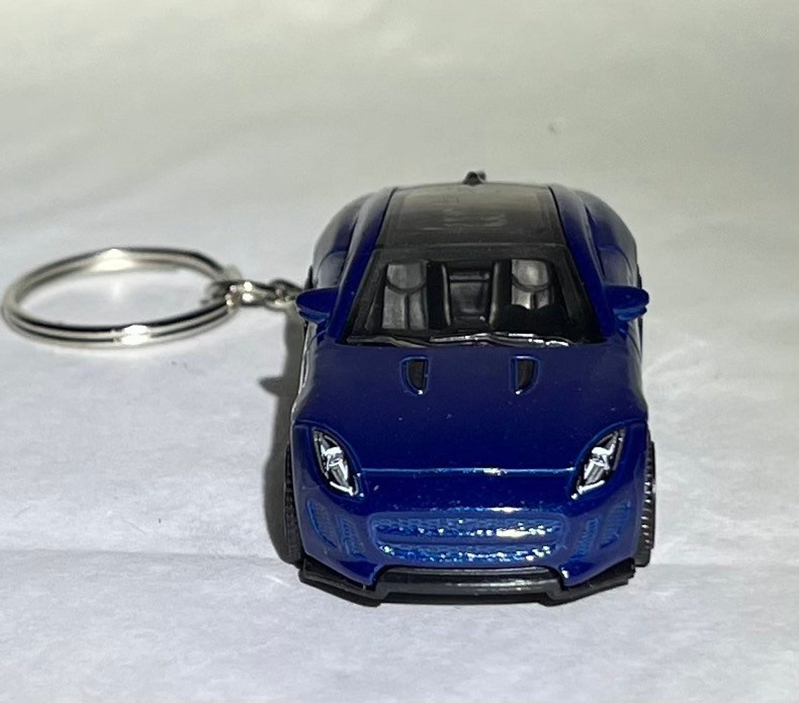 Matchbox 19 Jaguar F Type Coupe blue Keychain - Etsy