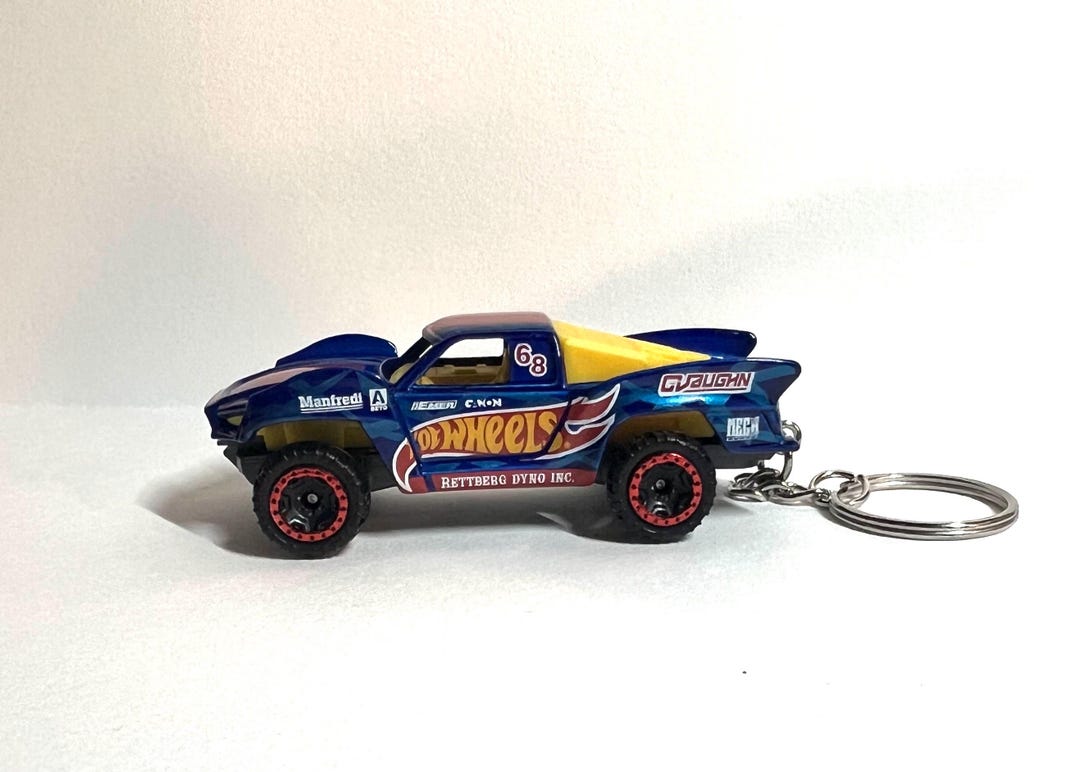 Hot Wheels HW Logo Baja Truck Keychain - Etsy