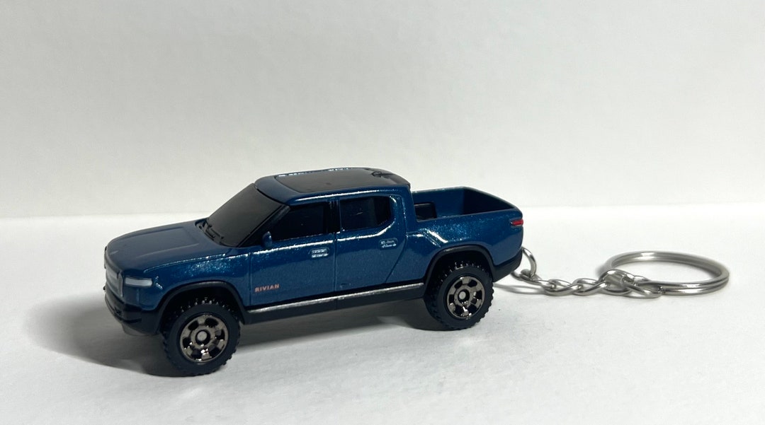 Matchbox Rivian R1T blue Keychain - Etsy