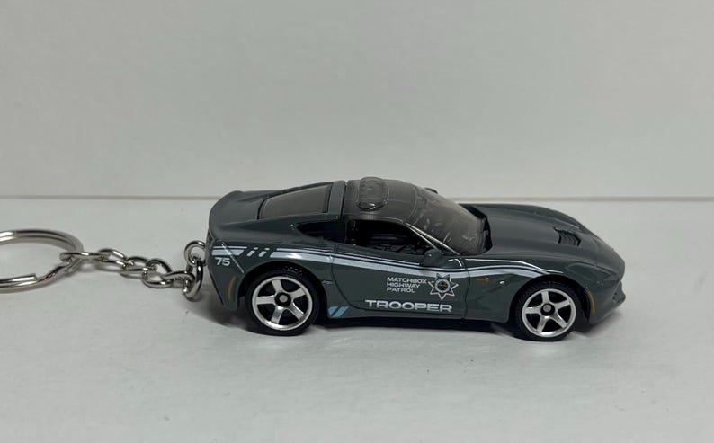 Matchbox Corvette Stingray TROOPER Car Keychain - Etsy