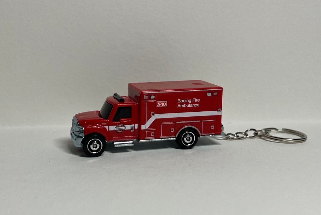 Matchbox Boeing Fire Ambulance Keychain - Etsy