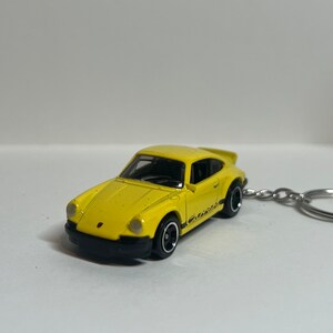 Hot Wheels Porsche Carrera(yellow) Keychain - Etsy