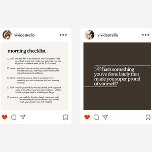 Self Love Instagram Post Templates | Self Care Templates | Self Love ...