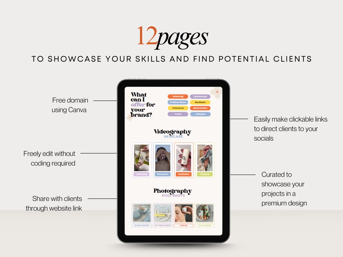 UGC Portfolio | UGC Website Template | UGC Creator | Ugc Media Kit ...