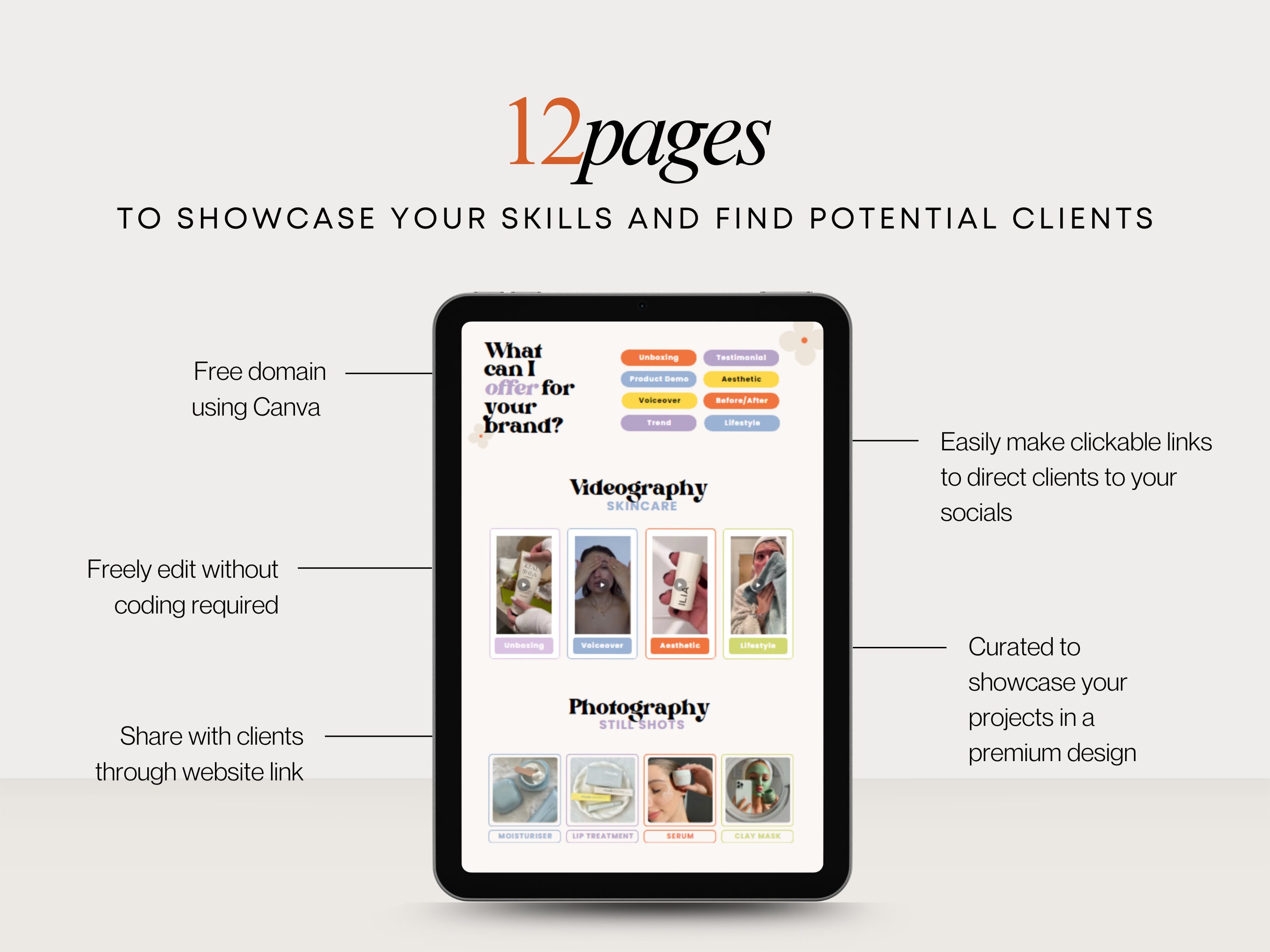 UGC Portfolio | UGC Website Template | UGC Creator | Ugc Media Kit ...