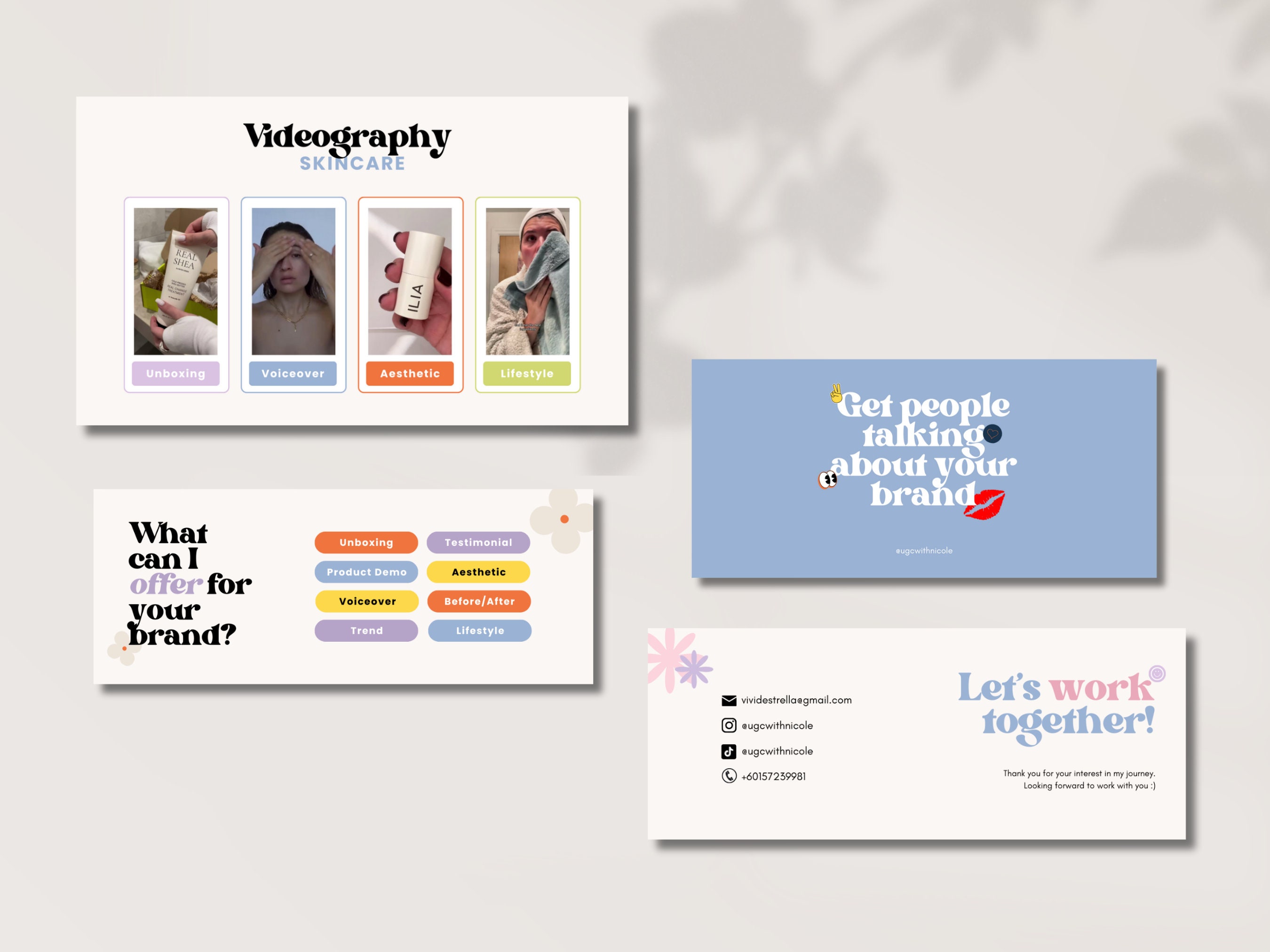 UGC Portfolio | UGC Website Template | UGC Creator | Ugc Media Kit ...