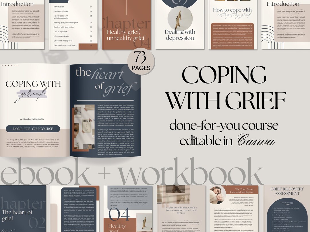 Coping With Grief Coach Workbook Done for You Course Lead - Etsy