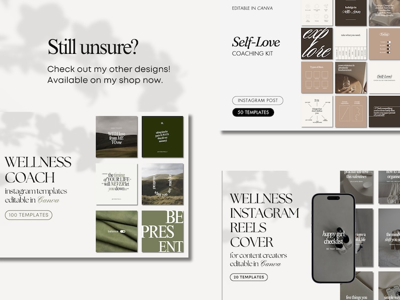 Therapist Instagram Post Templates Self Care Instagram Templates ...