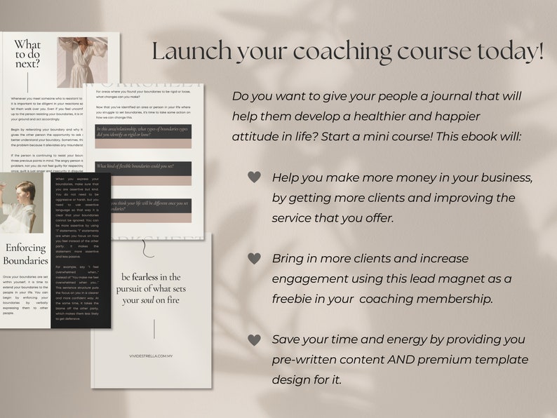 Done for You Course Healthy Boundaries Workbook Lead - Etsy