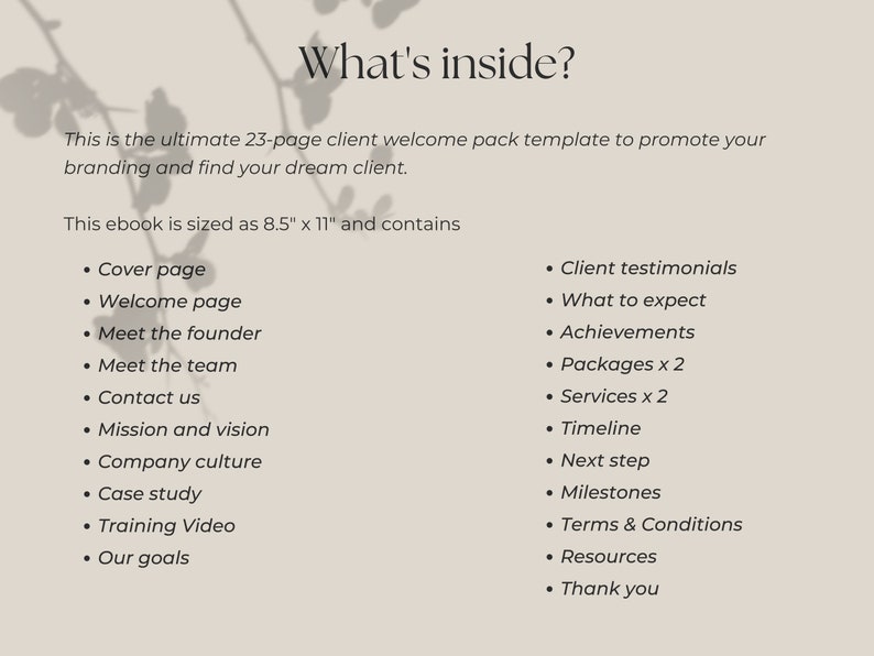 Client Welcome Packet Template | Canva Welcome Packet | Client Guide ...