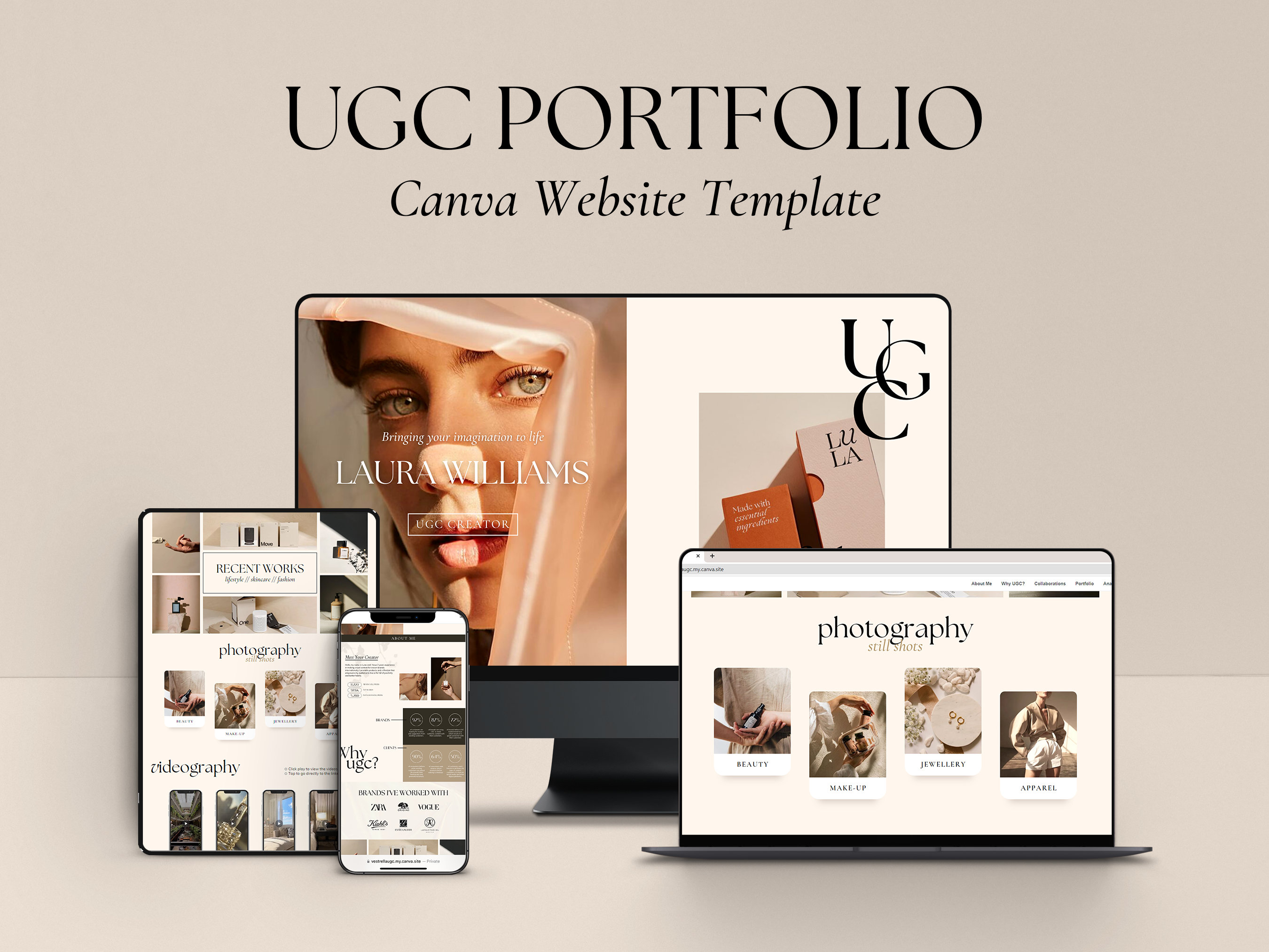UGC Portfolio UGC Website Template UGC Creator Ugc Media - Etsy UGC Portfolio UGC Website Template UGC Creator Ugc Media - Etsy