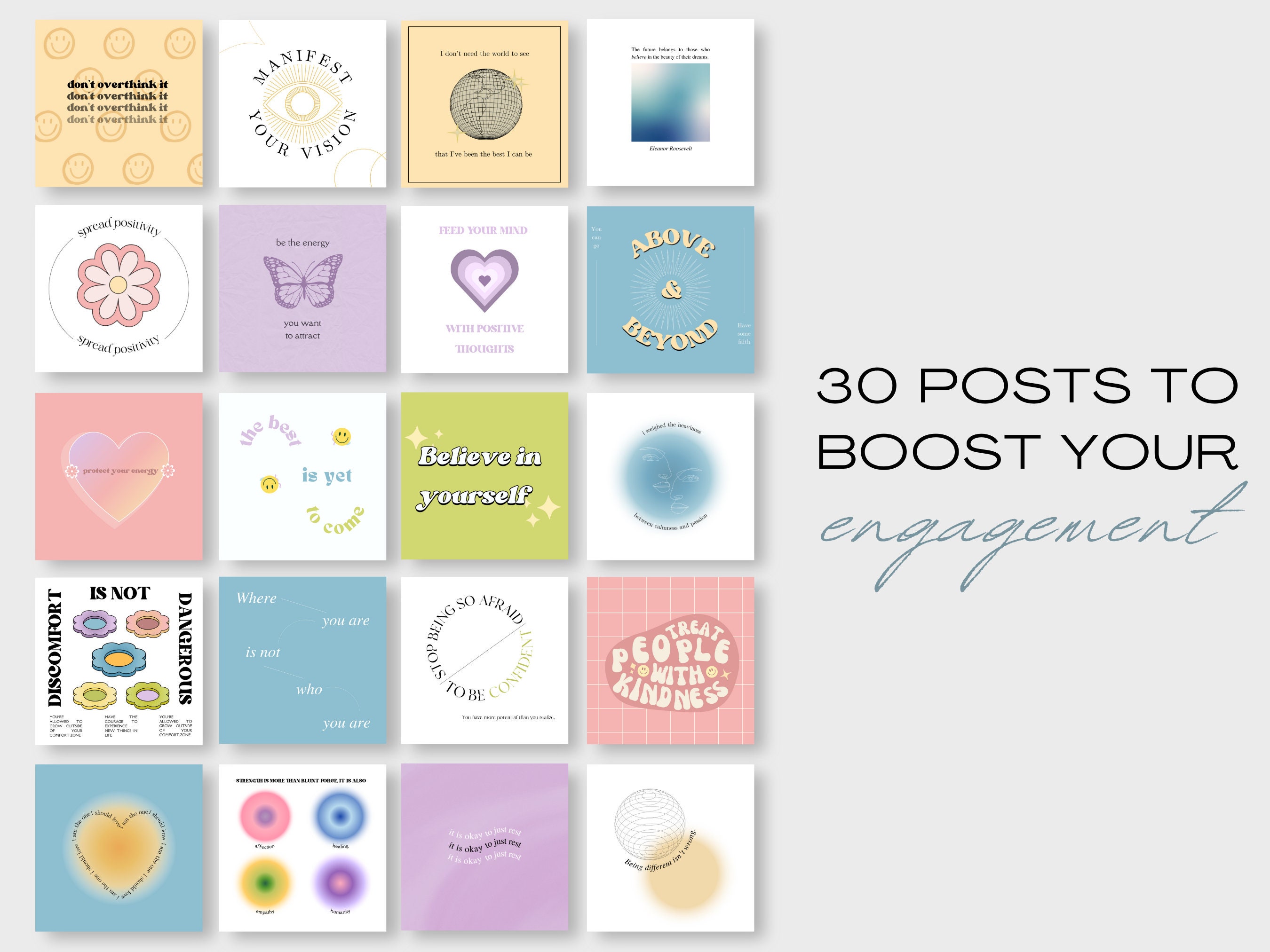 CLASSIC RETRO Instagram Post Template, Motivational Quotes Instagram ...