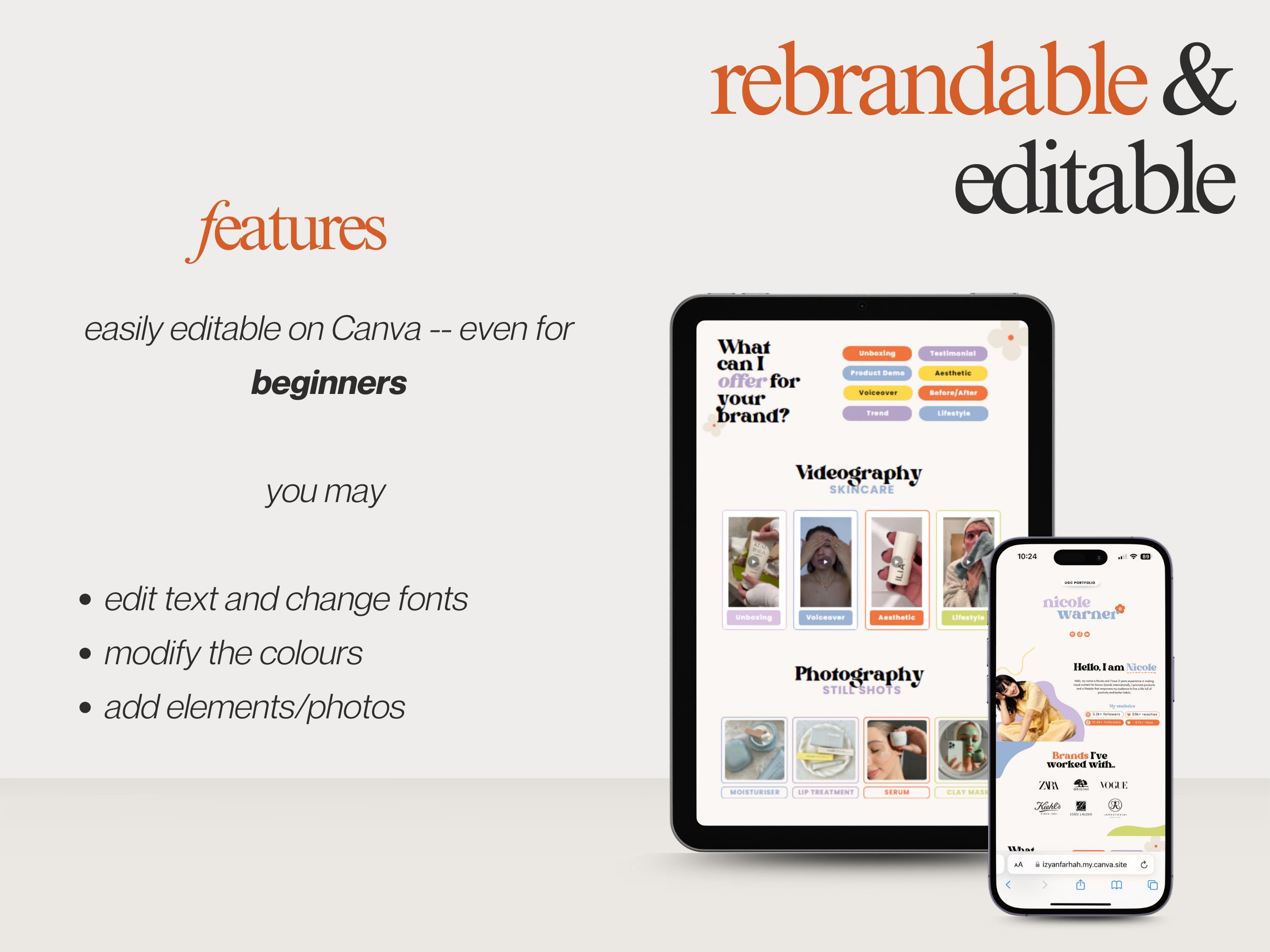 UGC Portfolio | UGC Website Template | UGC Creator | Ugc Media Kit ...
