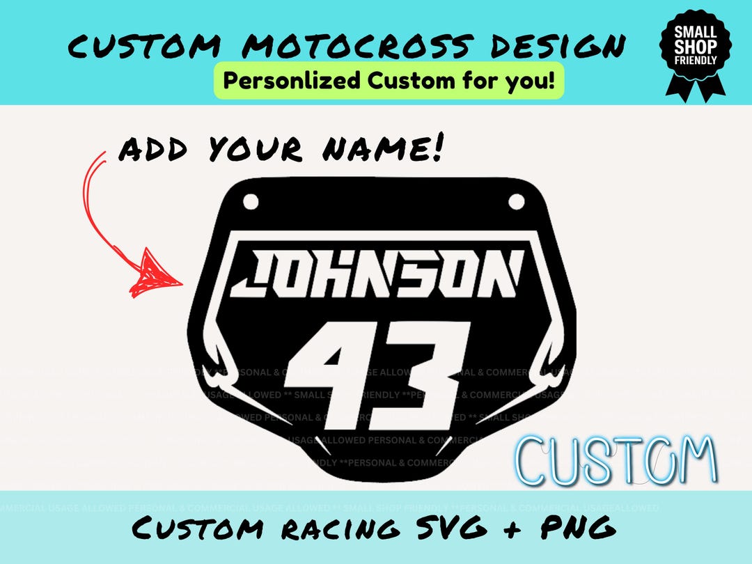 Motocross SVG PNG Custom Moto Mom Mama Plate Dirt Bike MX Number Racing ...