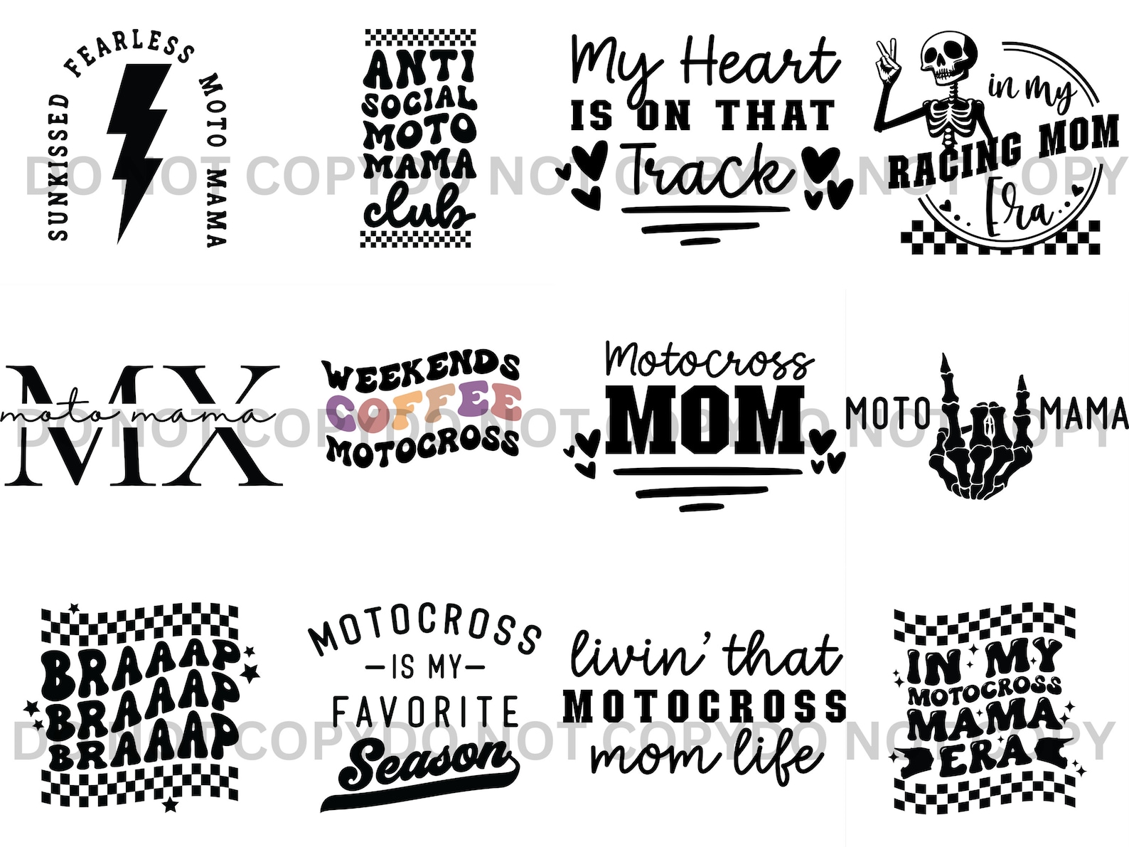 Motocross Bundle SVG Moto Mom Mama SVG Moto Mama Dirt Bike Mom Racing ...
