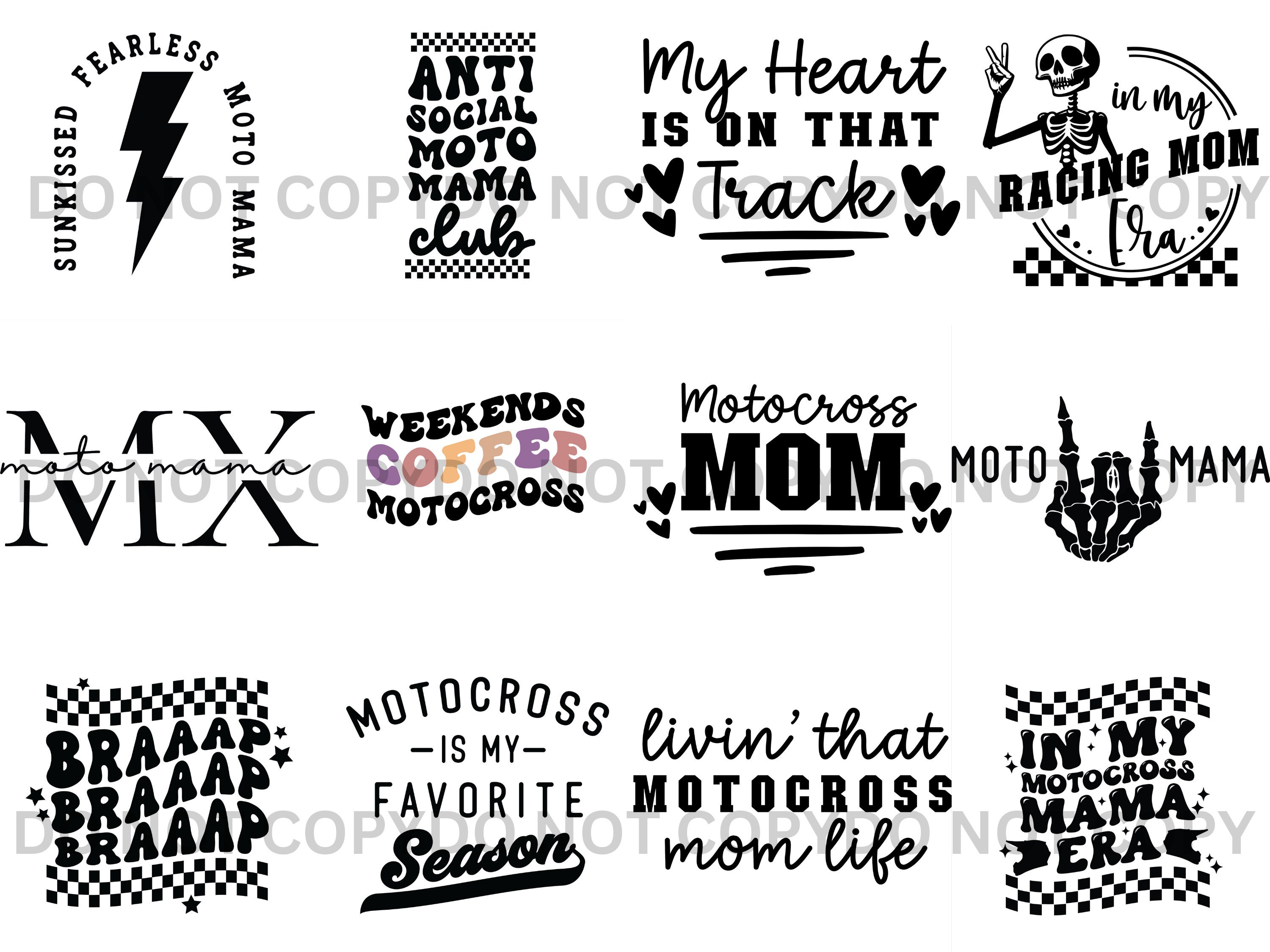 Motocross Bundle SVG Moto Mom Mama SVG Moto Mama Dirt Bike Mom Racing ...