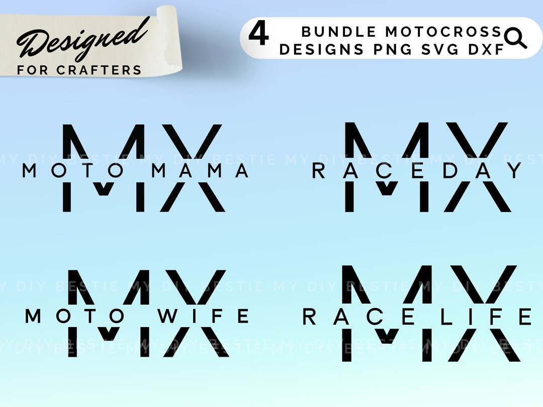 Moto Mom Mama Motocross Bundle Svg Png Dxf Race Mom Dirtbike Shirt Dirt ...