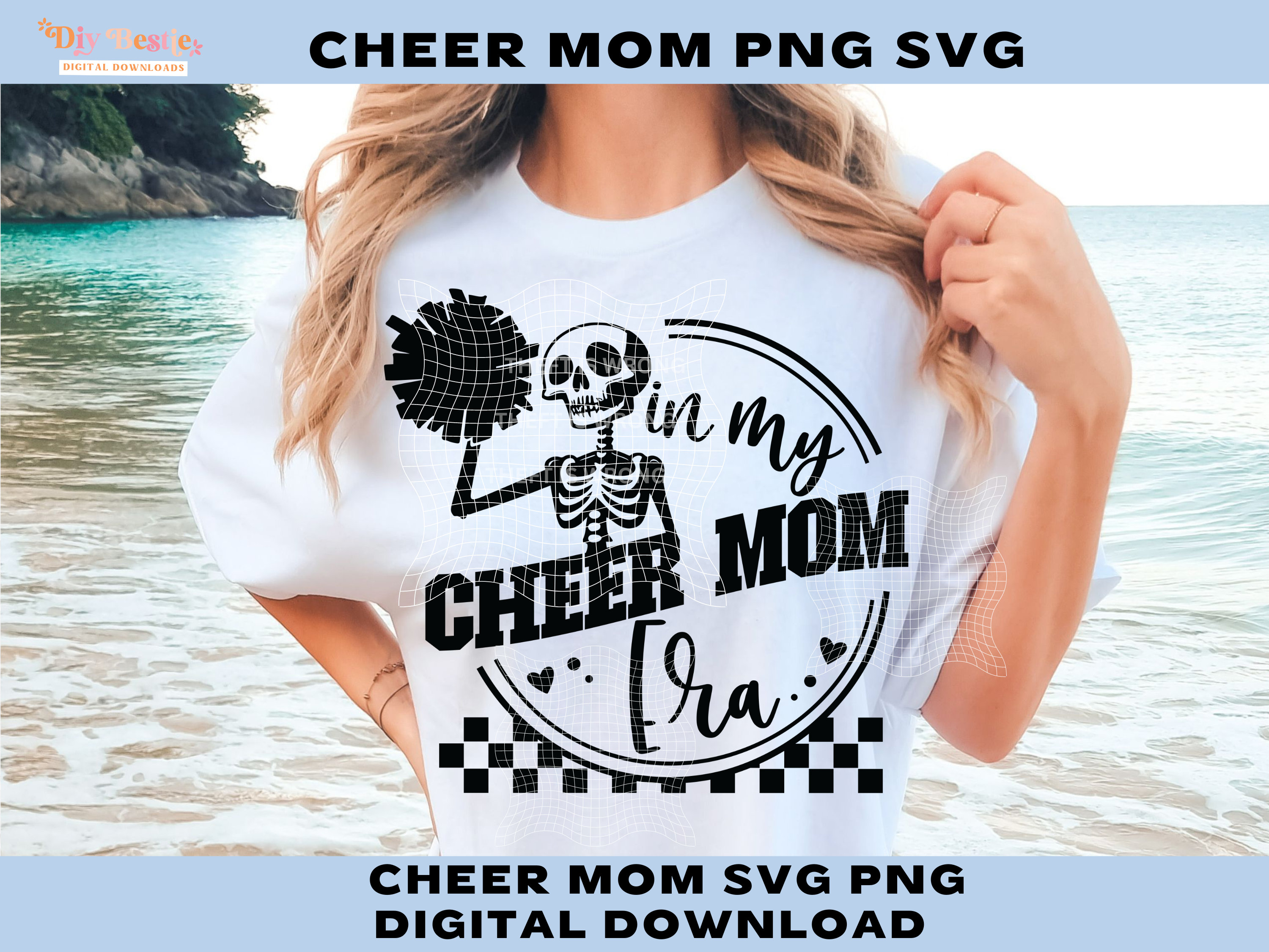 In My Cheer Mom Era PNG SVG Mama Shirt Design Sublimation Cheerleading Cheerleader Cheer Mom ...