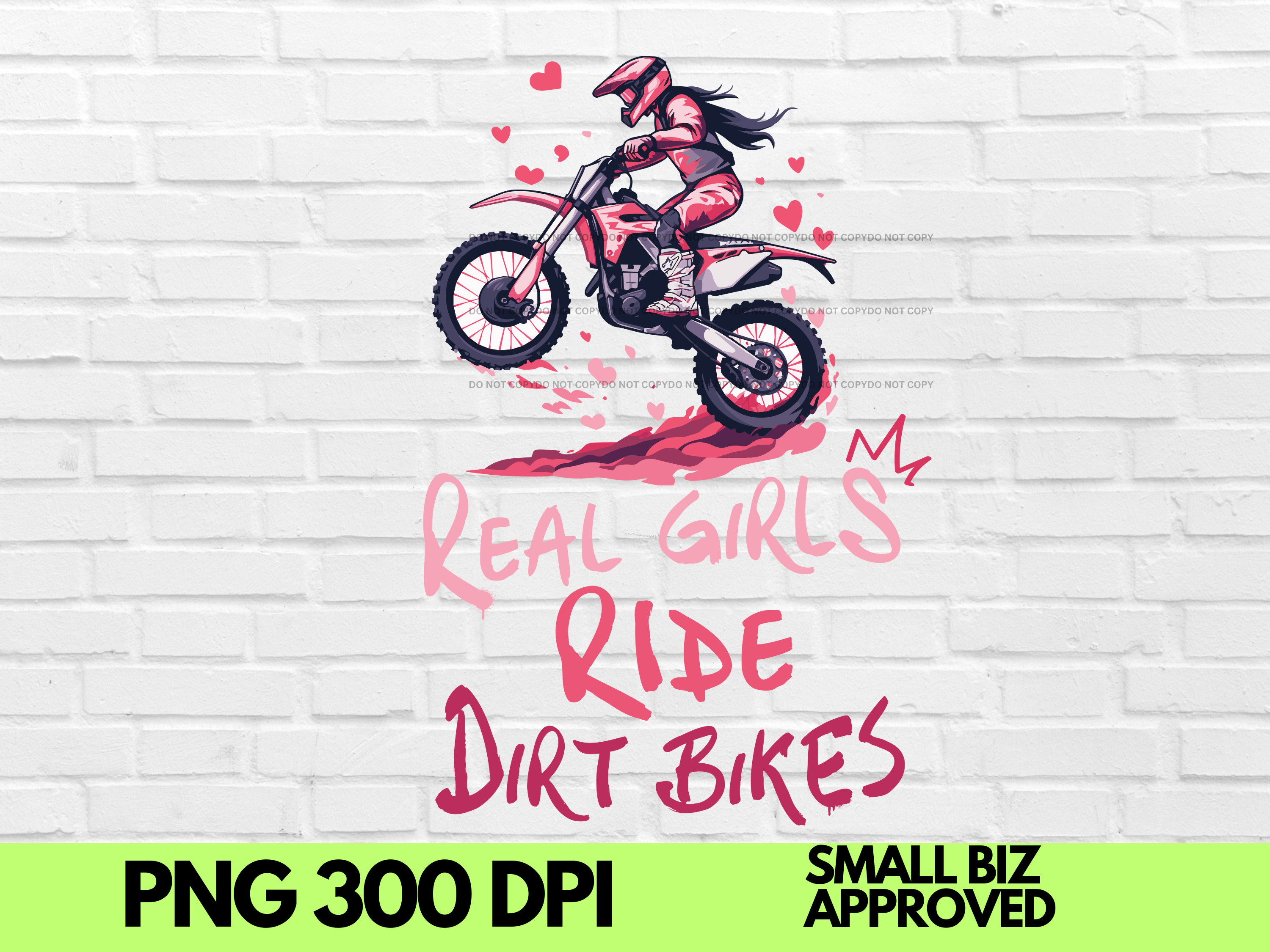Real Girls Ride Dirt Bikes Png Dirtbike Clipart Motocross Moto Mama Mom ...