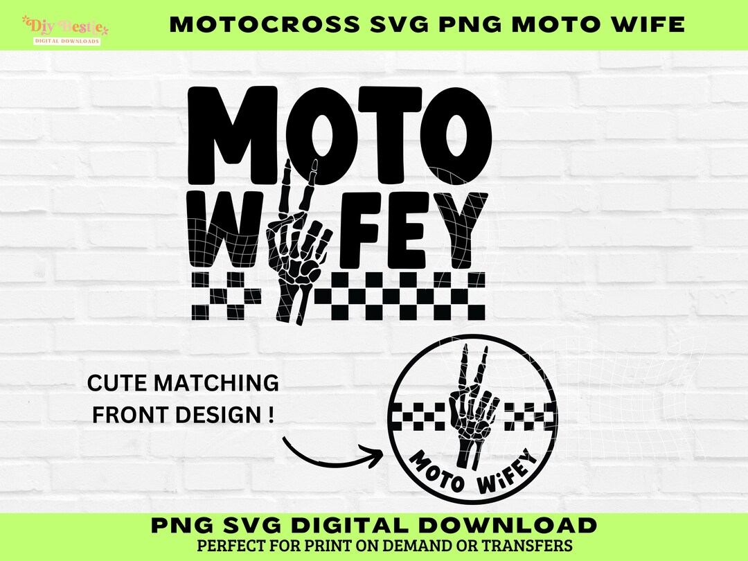 Moto Wife PNG SVG Racing Wife Mama Motocross Witch Mom Dirt Bike Racing ...