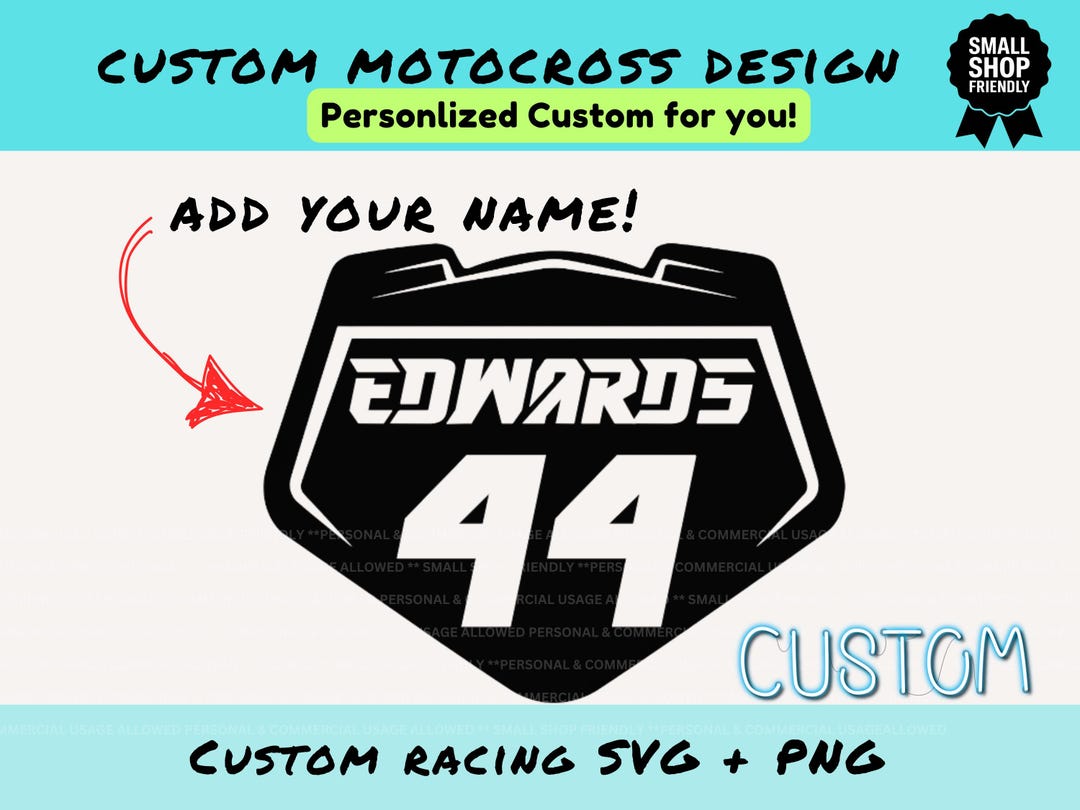 Motocross SVG PNG Custom Moto Mom Mama Plate Dirt Bike MX Number Racing ...