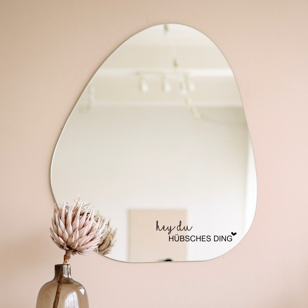 Mirror Sticker Hey You Pretty Thing Mirror Wall Tattoo - Etsy