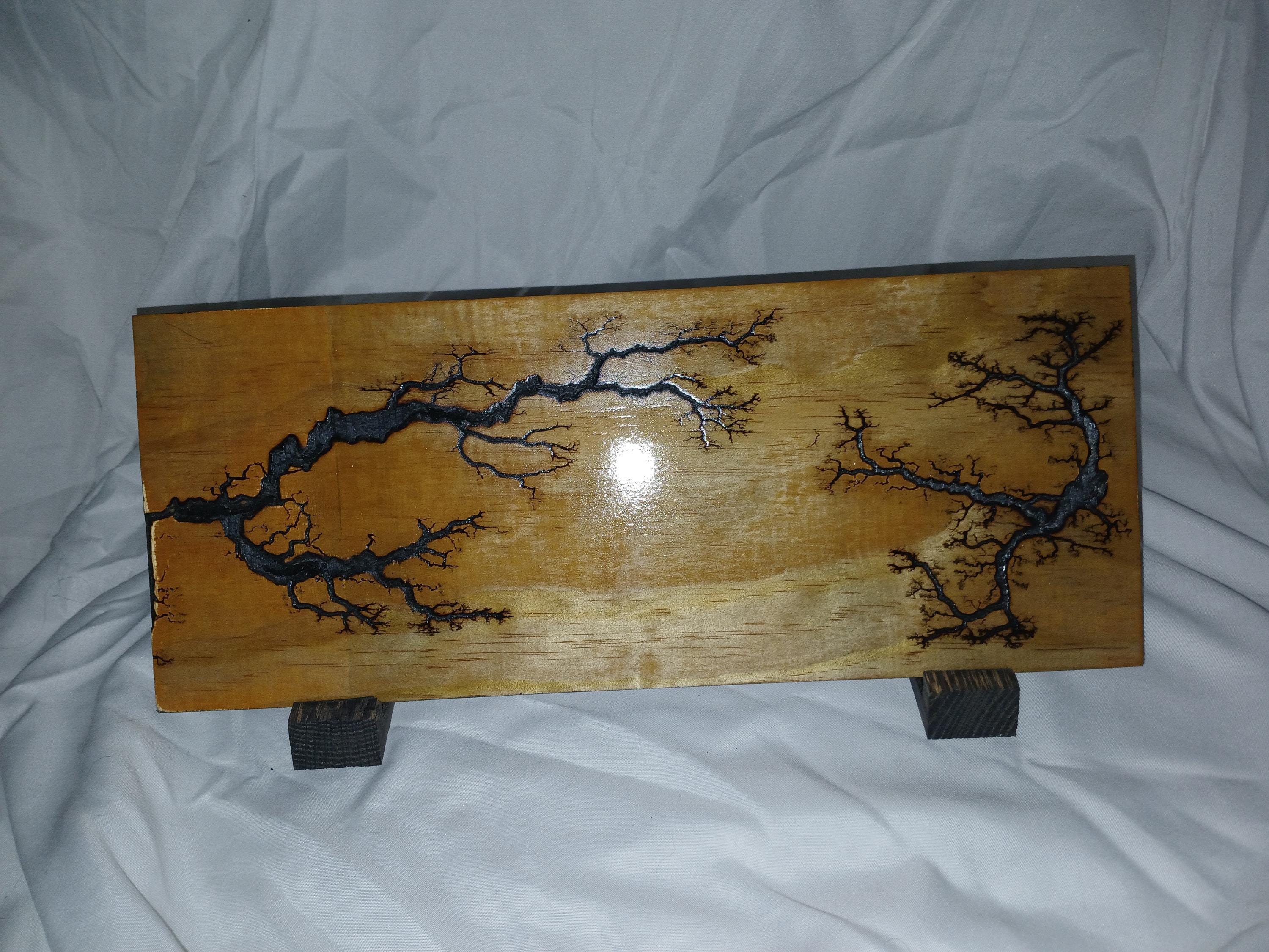 Lichtenberg Burning, Lightning Wood Burning, Fractal Wood Burning 002 ...