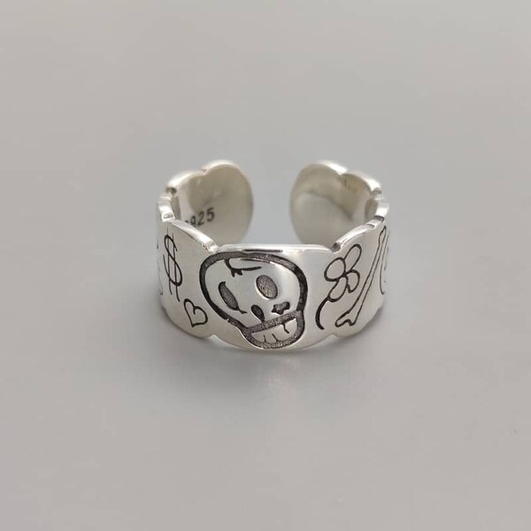 Graffiti Ring - Etsy
