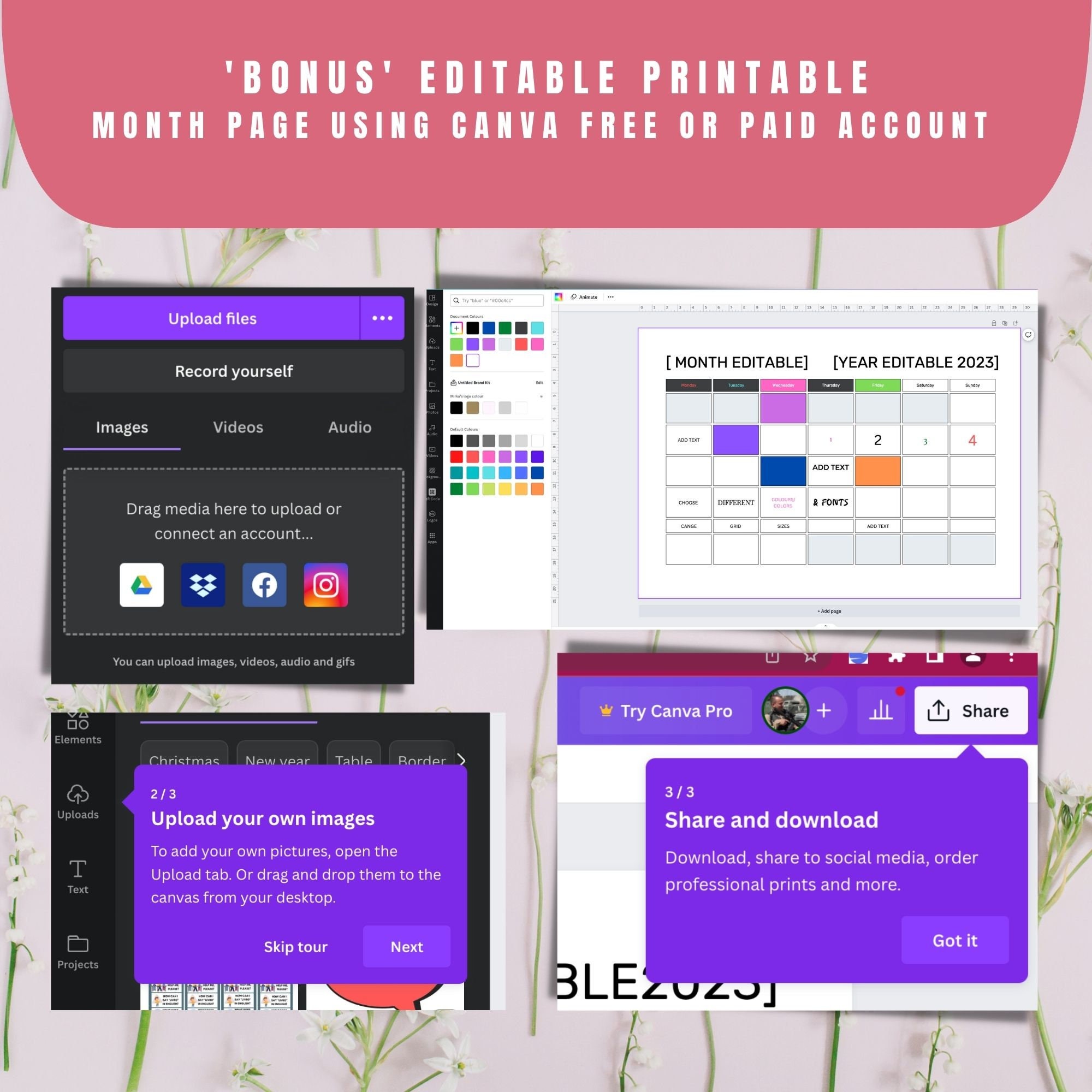Steampunk Calendar 2023 2024 Printable PDF Coloring Pages Black & White ...