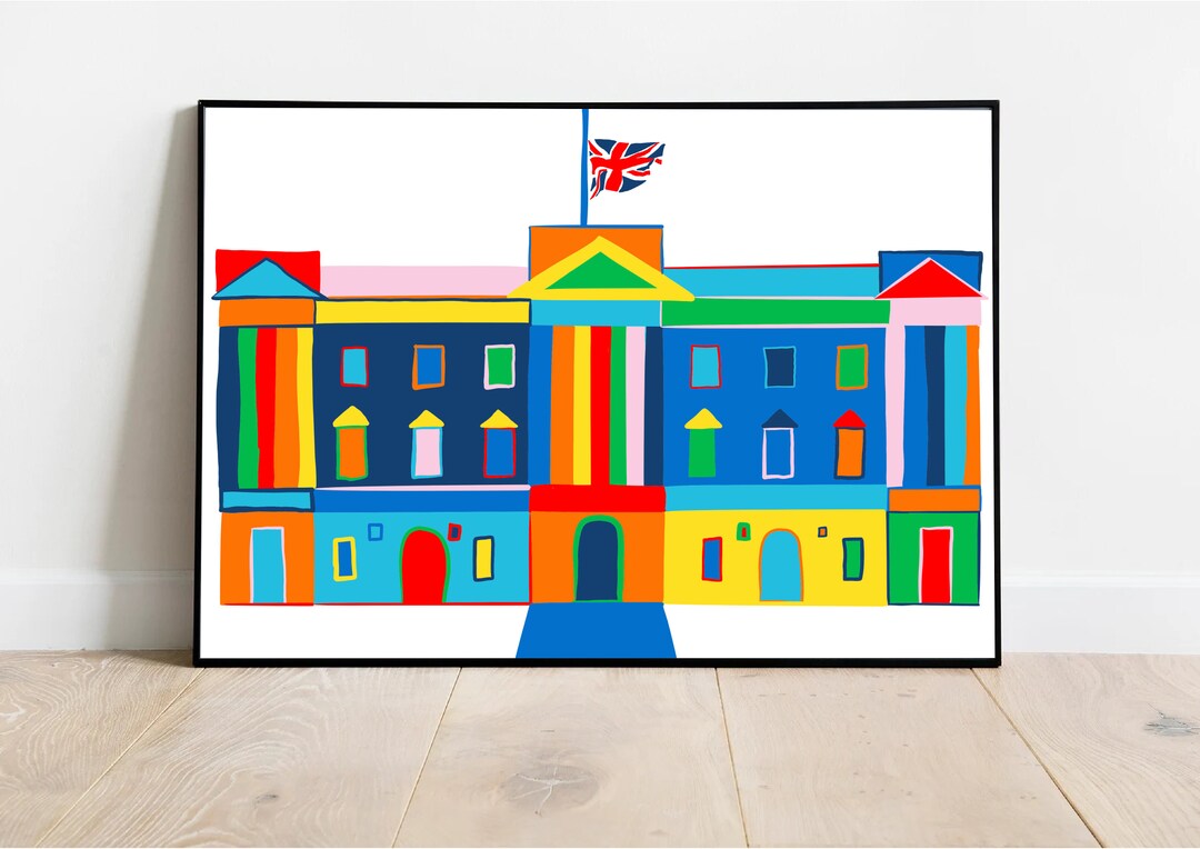 Buckingham Palace Queen Elizabeth II Memorial Print Longest Reigning buckingham-palace-queen-elizabeth-ii-memorial-print-longest-reigning