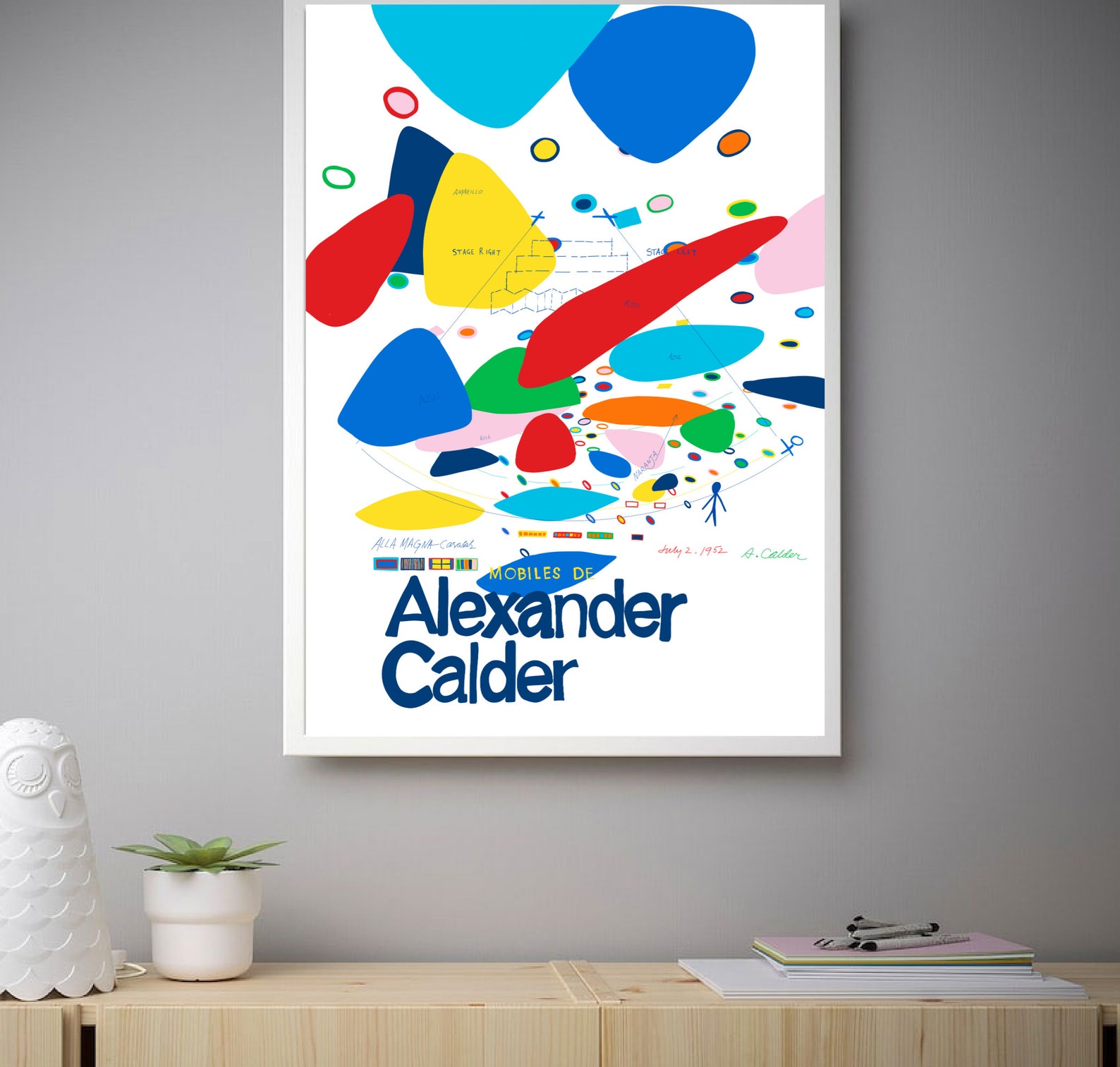 Alexander Calder Floating Clouds Sculpture Poster - Etsy