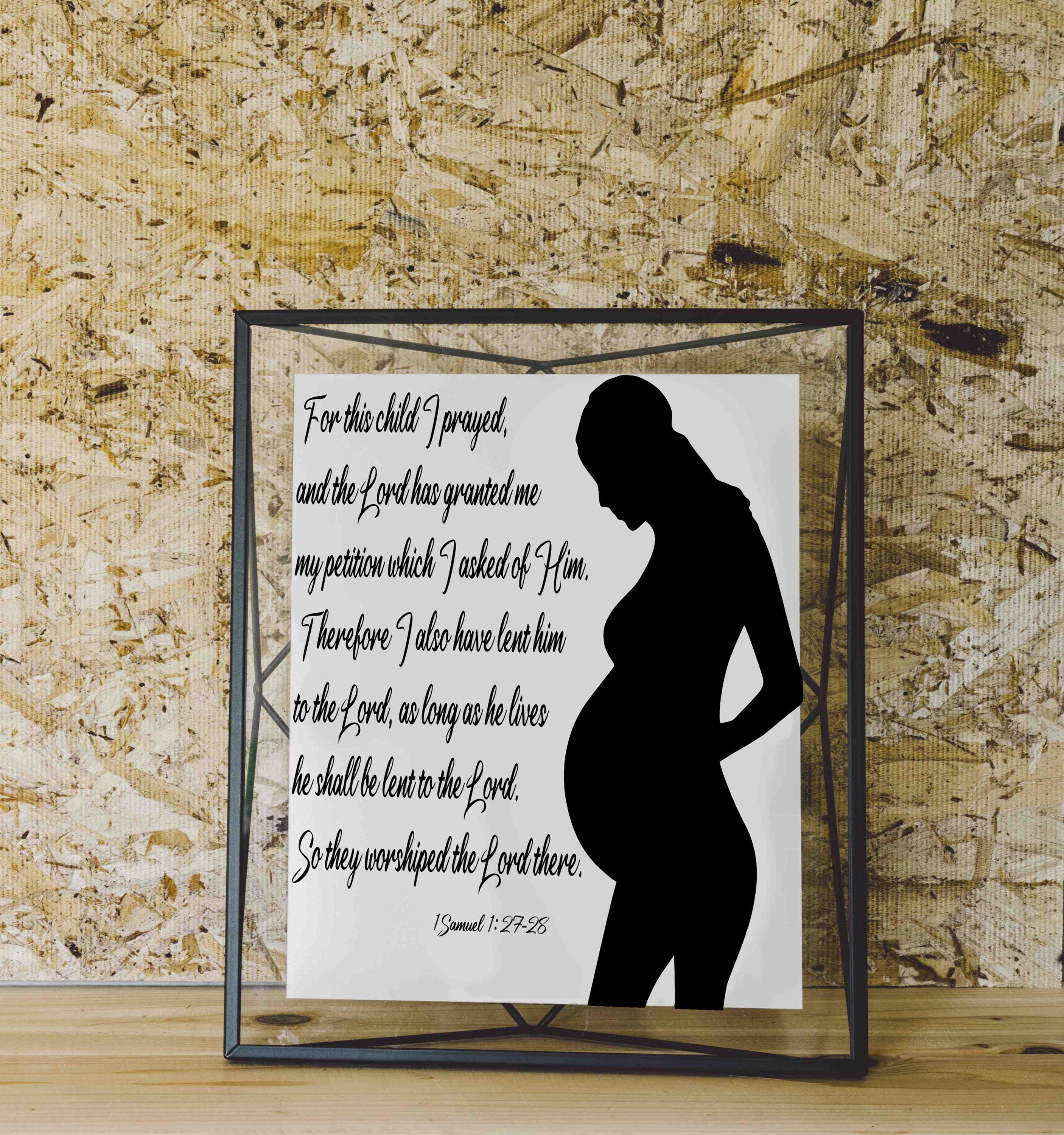 Bible Verse for Expecting Mother Simple Gift for Expecting - Etsy