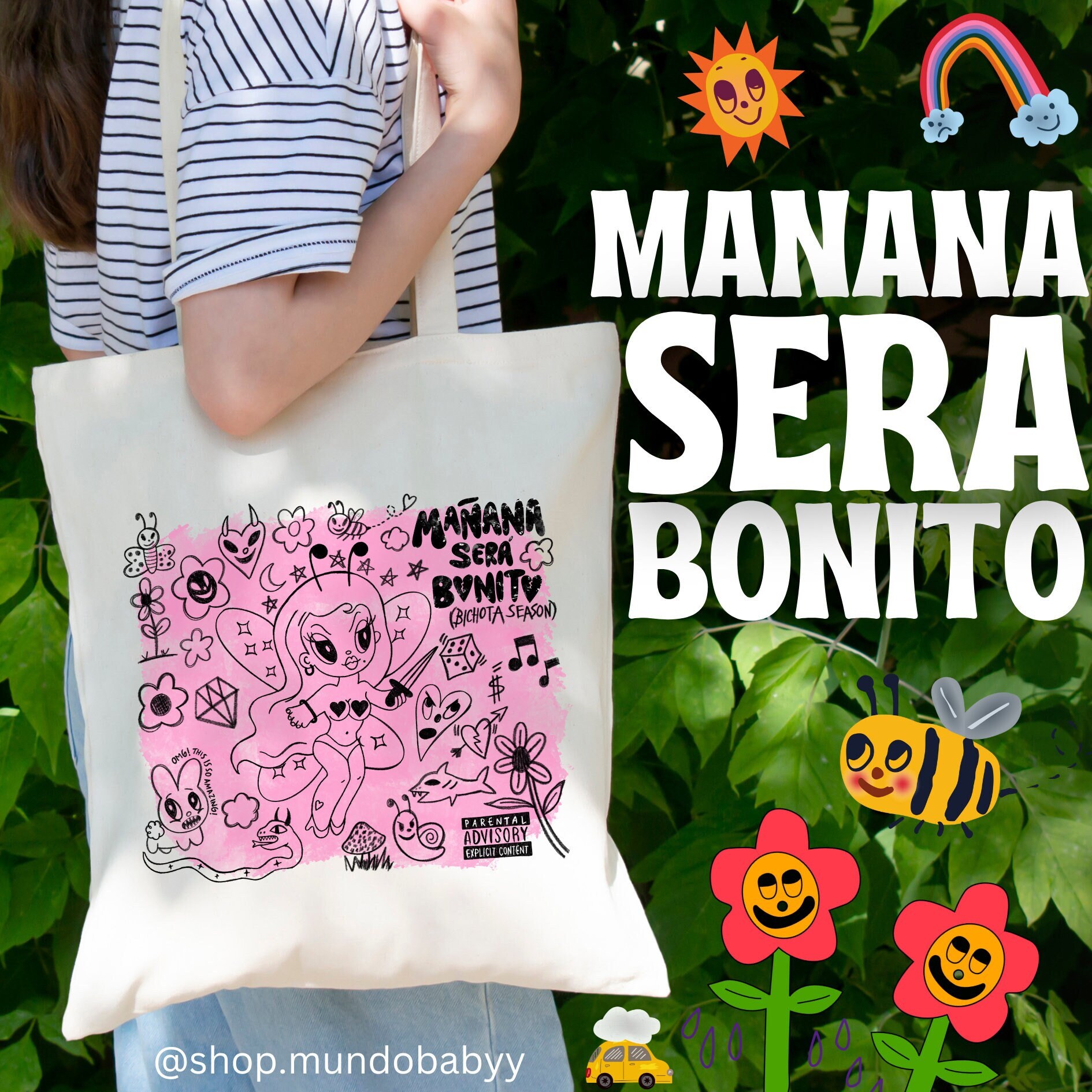 Karol G Tote Bag Bichota Mañana Será Bonito Merch - Etsy