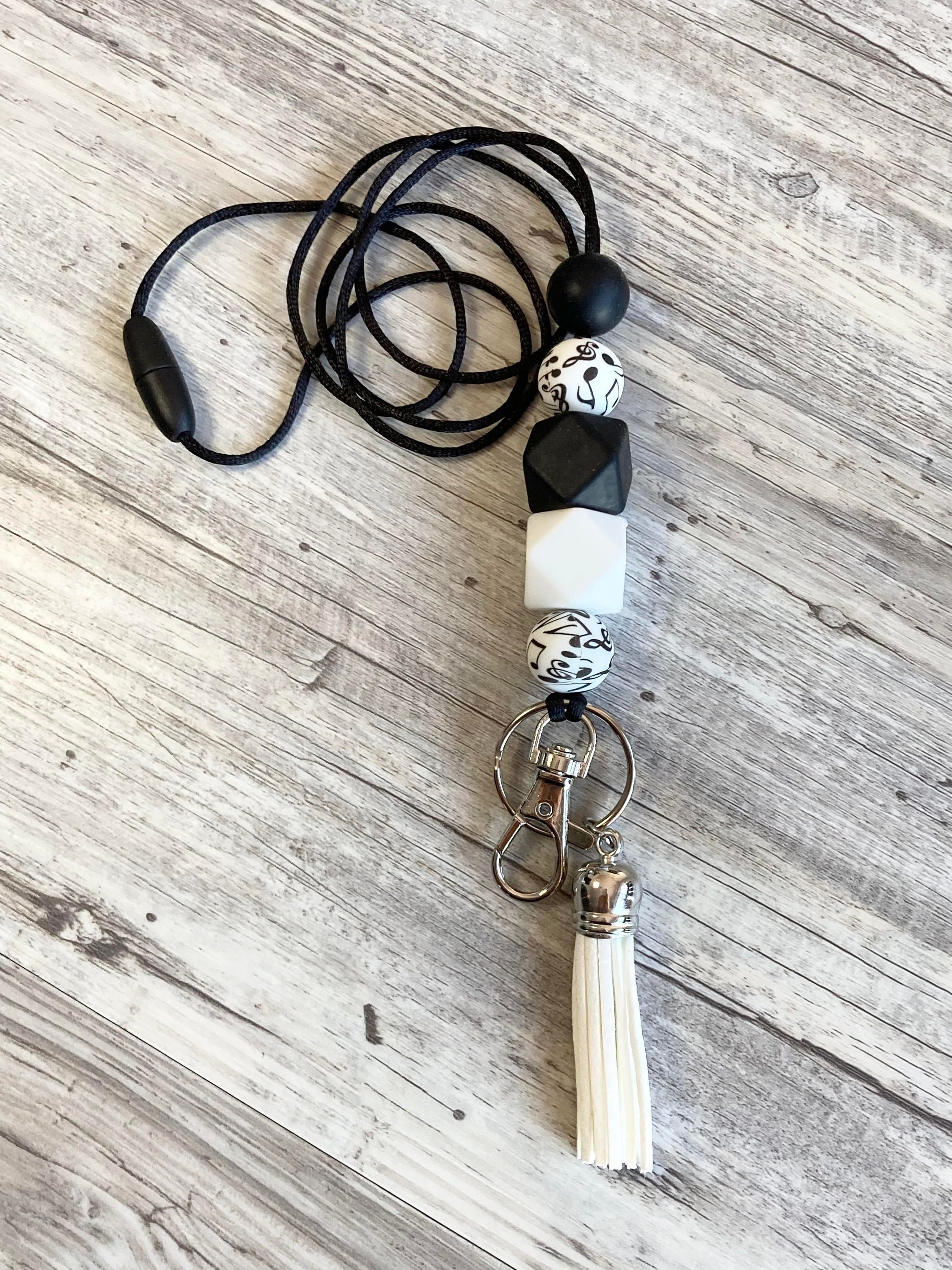 Music Note Teacher Lanyard School Office Staff. Holds Your - Etsy