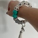 Add Name Teal and Sweater Weather Customizable Silicone Bead Wristlet ...