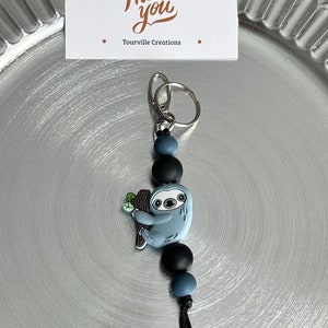 Sloth Lanyard, Keychain, Add Initial Charm of Your Choice - Etsy Canada