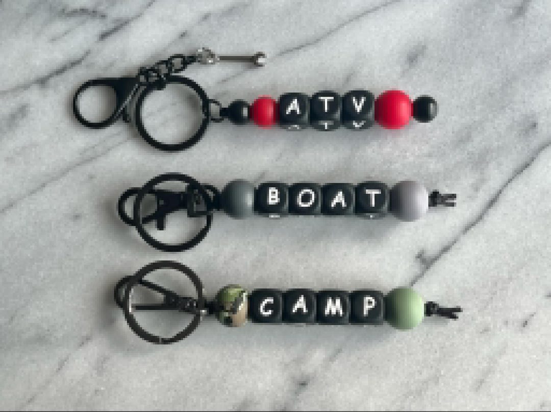 Keychain for Camp, Boat, ATV, Customize. - Etsy